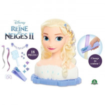 Disney La Reine des neiges - Elsa - Tête à Coiffer Deluxe - Jeux en...