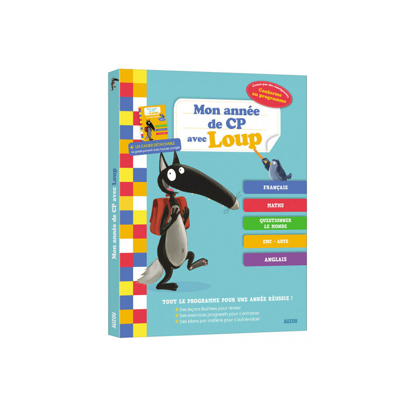 Mon cahier de soutien : MON ANNÉE DE CP AVEC LOUP - Jeux enfants Tu...