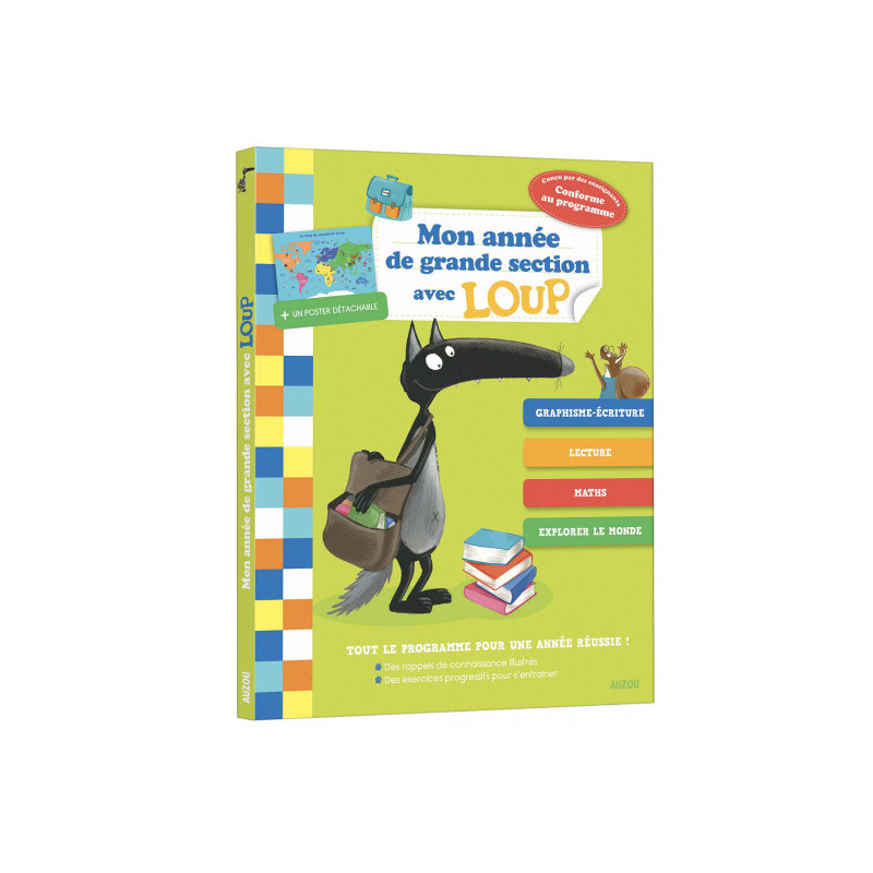 Mon cahier de soutien : MON ANNÉE DE GRANDE SECTION AVEC LOUP - Jeu...