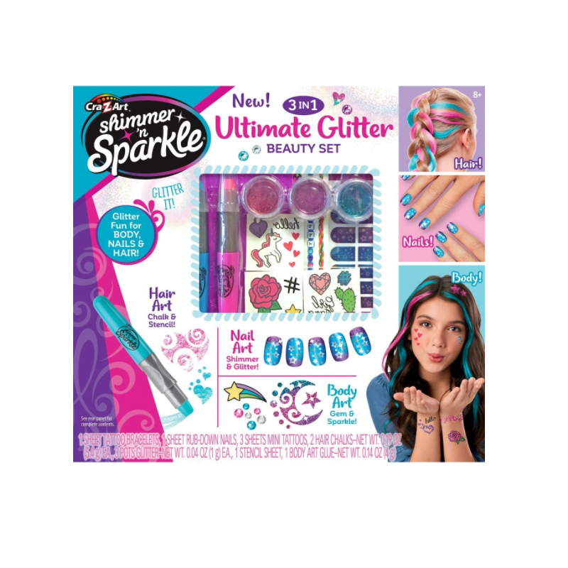 Shimmer 'n Sparkle - 3 in 1 Ultimate Glitter Beauty Set - Jeux enfa...