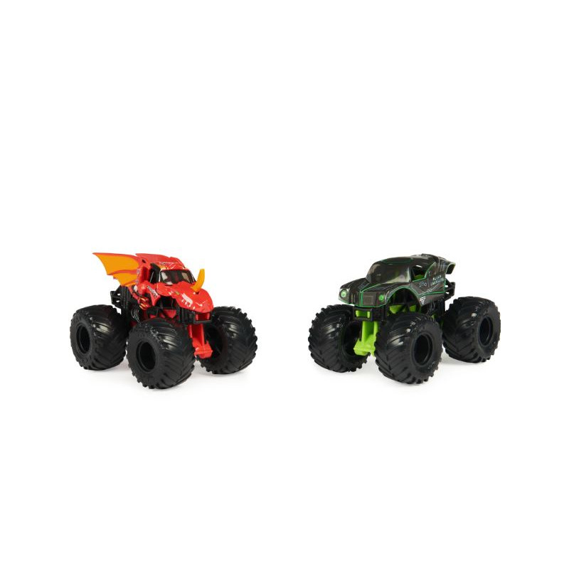 PACK DE 2 VÉHICULES DIE CAST 1:64 Monster Jam - Alien Invasion vs B...