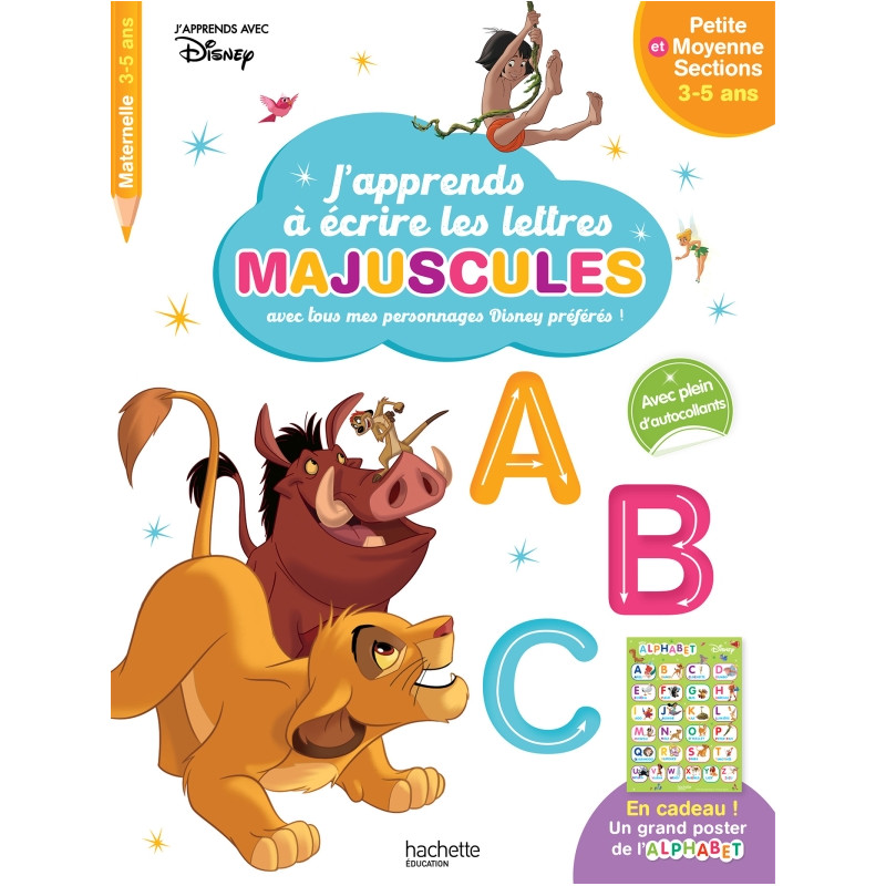 Disney - Grands Classiques - J'apprends à écrire les majuscules PS ...